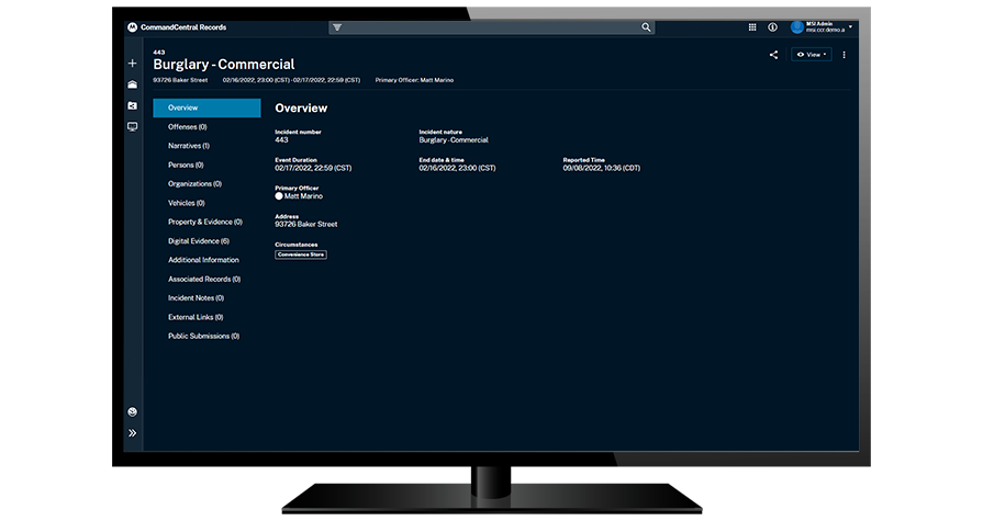 Records and Evidence Management - Motorola Solutions