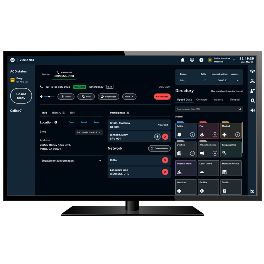 VESTA NXT call handling software - Motorola Solutions